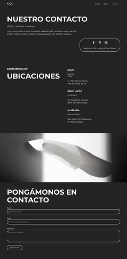 Dominando la composición visual - Plantilla HTML5 por Nicepage