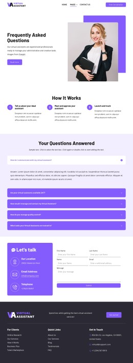 The best virtual assistants - CSS Template by Nicepage