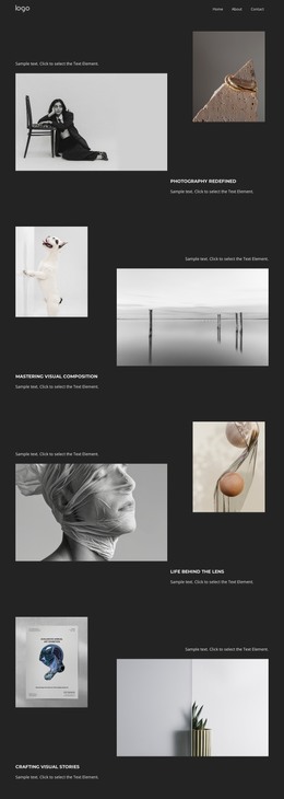 Crafting Visual Stories - Template by Nicepage