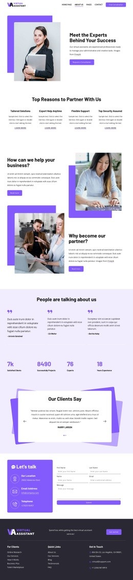 Testimonials block with shapes - Web Page Design by Nicepage