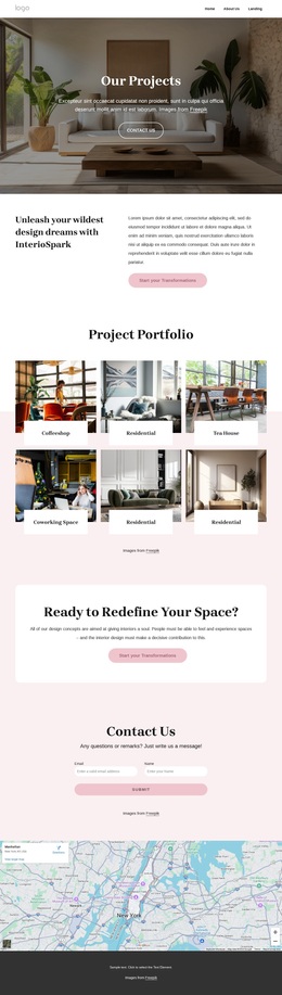 Portfolio Page Templates | Nicepage
