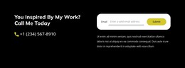 Subscribe form and contacts - CSS Template by Nicepage
