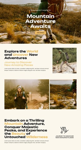 Guided Mountain Tours - Website Template by Nicepage
