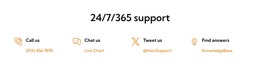 Our 24/7 support service - Landing Page by Nicepage