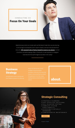 Goals for modern business CSS Template