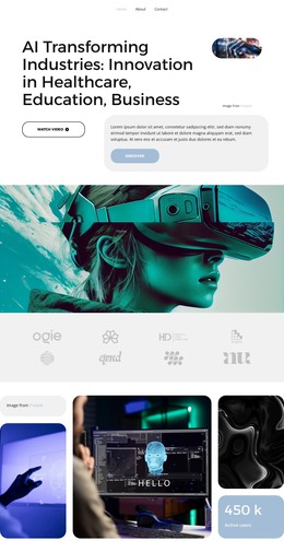 AI Solutions - Website Template by Nicepage