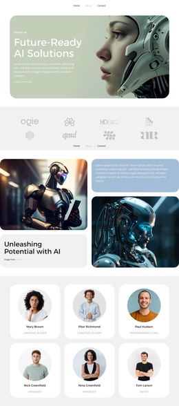 Predictive Analytics - Website Template by Nicepage