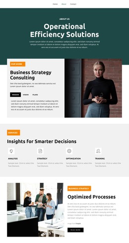 Empowering Strategic Decisions - HTML Template by Nicepage