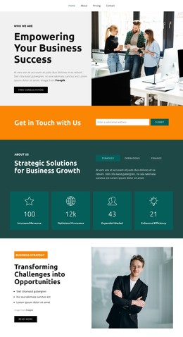 Optimizing Operational Efficiency - HTML Template by Nicepage