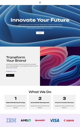 Content Creation Services - HTML Template by Nicepage
