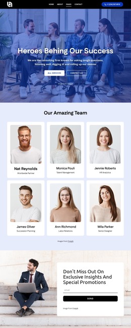 The HR company team - CSS Template by Nicepage