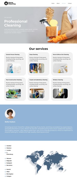 Shine Pro Services - Html Code Example by Nicepage