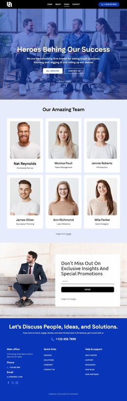 Team Page Website Designs | Nicepage