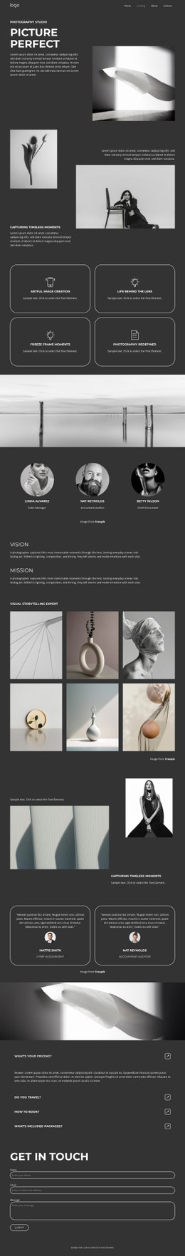 Amazing portfolio - CSS Template by Nicepage
