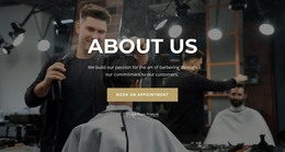 About our barbers - Landing Page by Nicepage