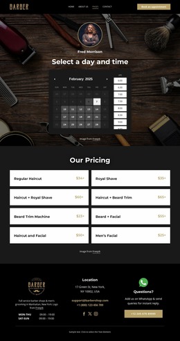 Calendar & Booking Website Mockups | Nicepage