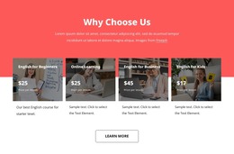 Foreign language courses - Website Template by Nicepage