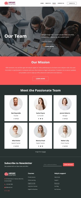Team Page Website Designs | Nicepage