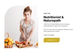 Nutritionist and naturopath - Website Template by Nicepage