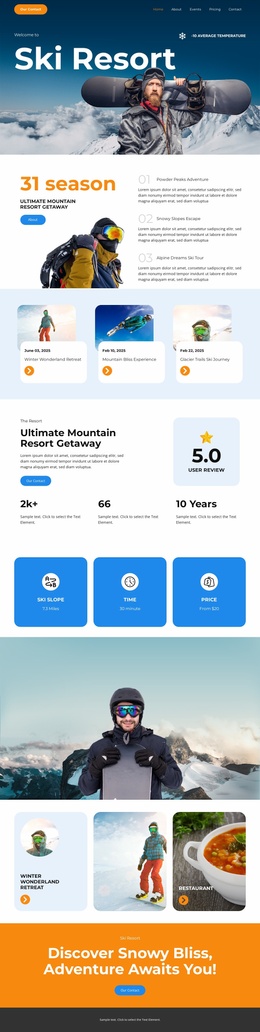 Mountain advanture travel - Website Template by Nicepage