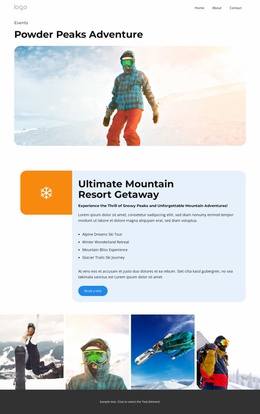 Mountain advanture travel - Website Template by Nicepage
