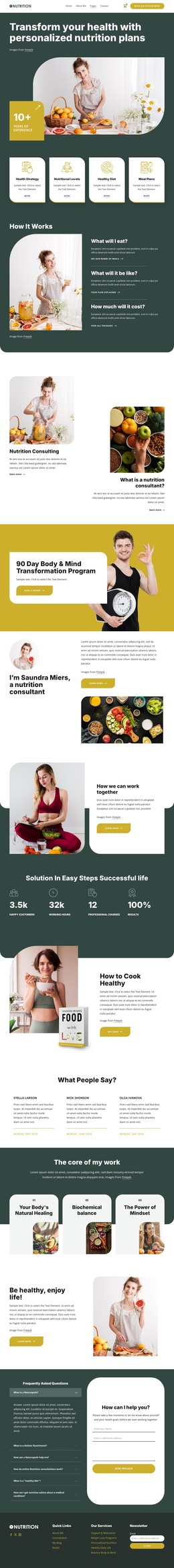 Fresh & Tasty - WordPress Theme by Nicepage