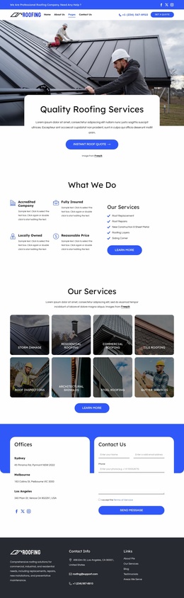 Meet our roofing experts - Landing Page by Nicepage