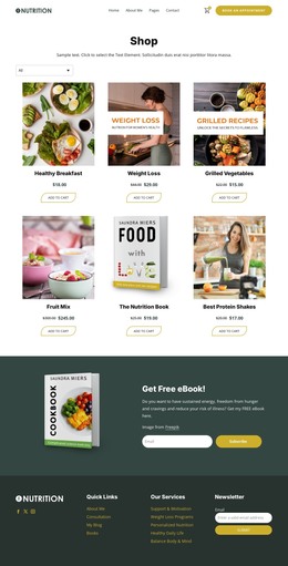 930 Food & Restaurant HTML Templates | Nicepage