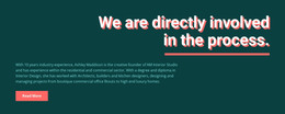 Heading, line, text and button - Web Page Design by Nicepage
