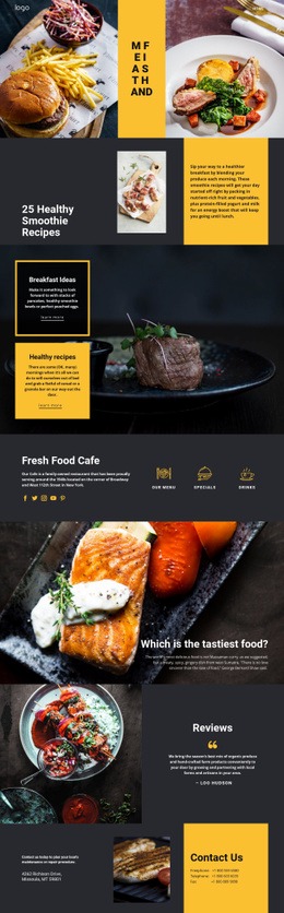 930 Food & Restaurant Html Code Examples | Nicepage