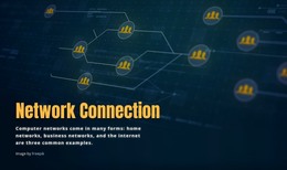 Network connection Website Template