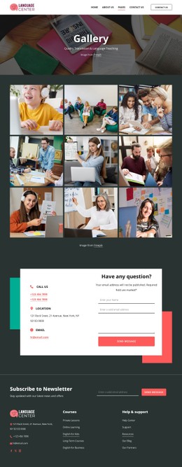 Language programs - CSS Template by Nicepage