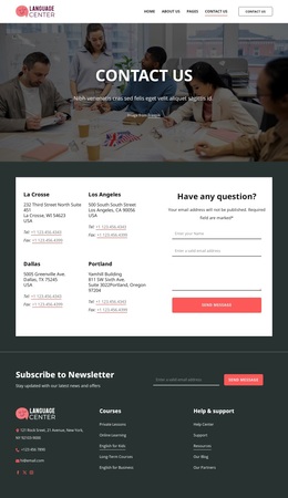 190 Contact Page Templates | Nicepage