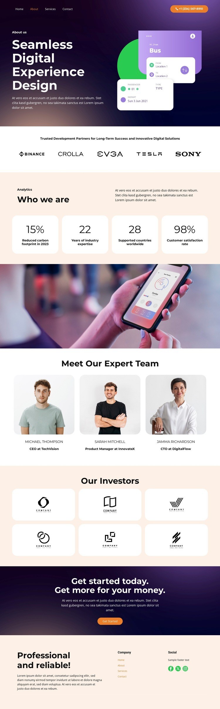 Idea and Planning - Web Page Design by Nicepage
