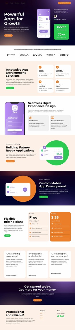 Launch and Support - Website Mockup by Nicepage