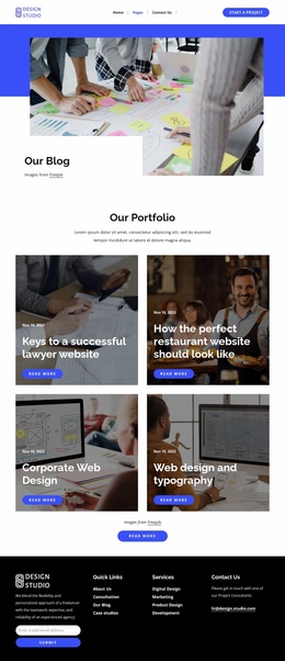 Article Website Templates | Nicepage