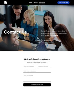 Quick online consultation - Html Code Example by Nicepage