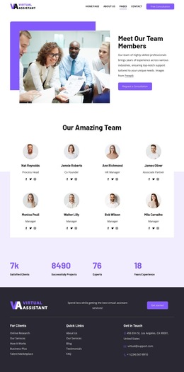 Your questions answered in grid - HTML5 Template by Nicepage