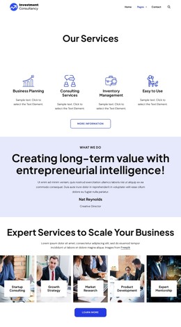 Building success together - One Page Template by Nicepage