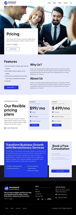 Your trust, our responsibility - HTML Template by Nicepage
