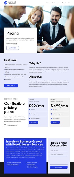 Management consulting company - Template by Nicepage