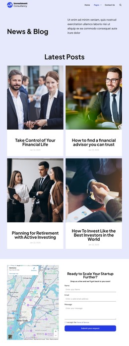 News and blog - Website Template by Nicepage