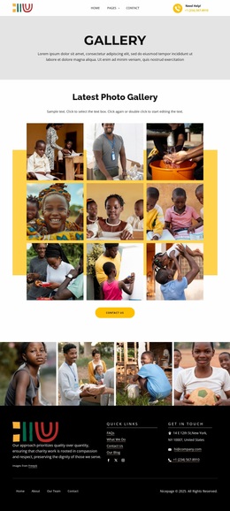 Photo Gallery Website Designs | Nicepage