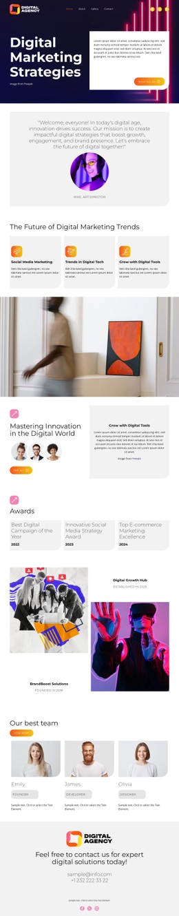Amazing portfolio - CSS Template by Nicepage