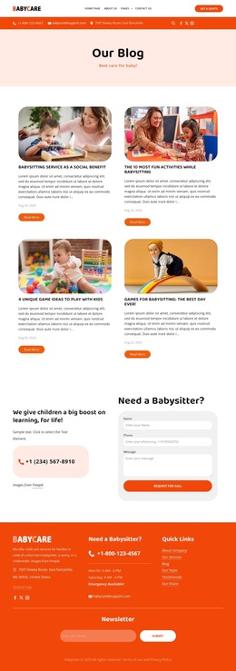 Blog Page Templates | Nicepage