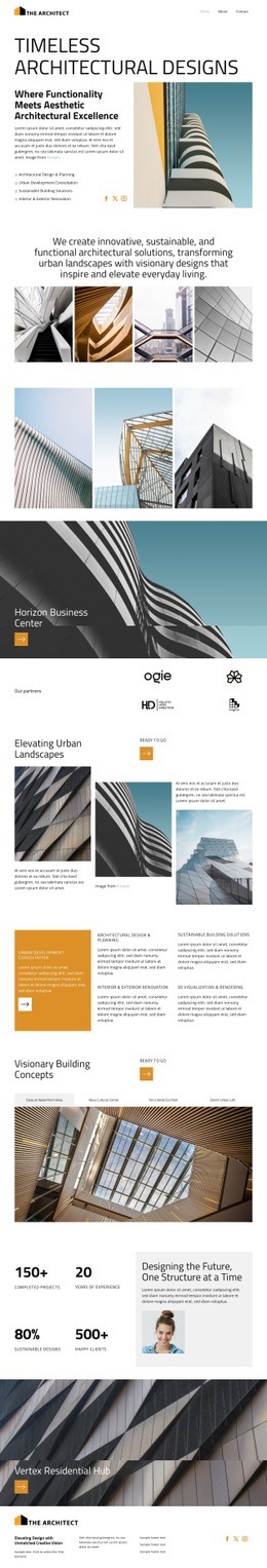 Architecture That Inspires - Html Code Example by Nicepage