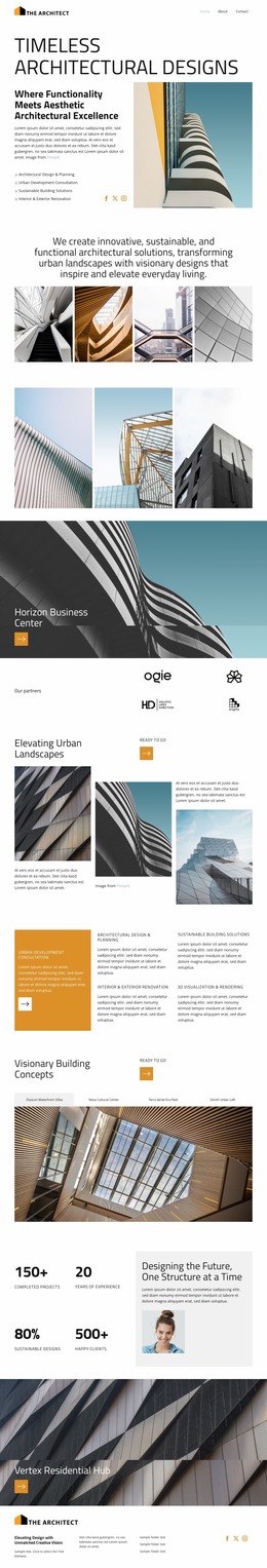 Creating Iconic Structures - Website Mockup by Nicepage