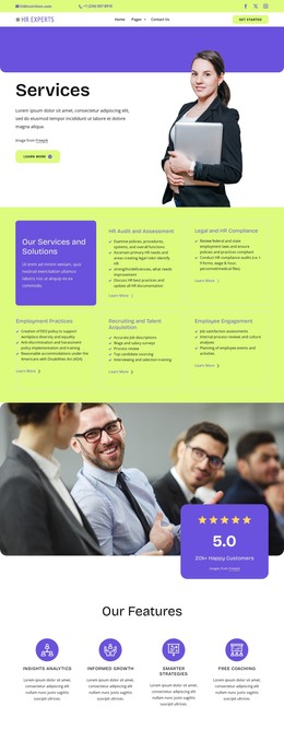 Services Website Templates | Nicepage