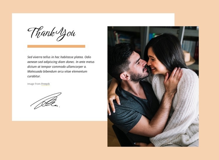 Thank you postcard - Homepage Design by Nicepage