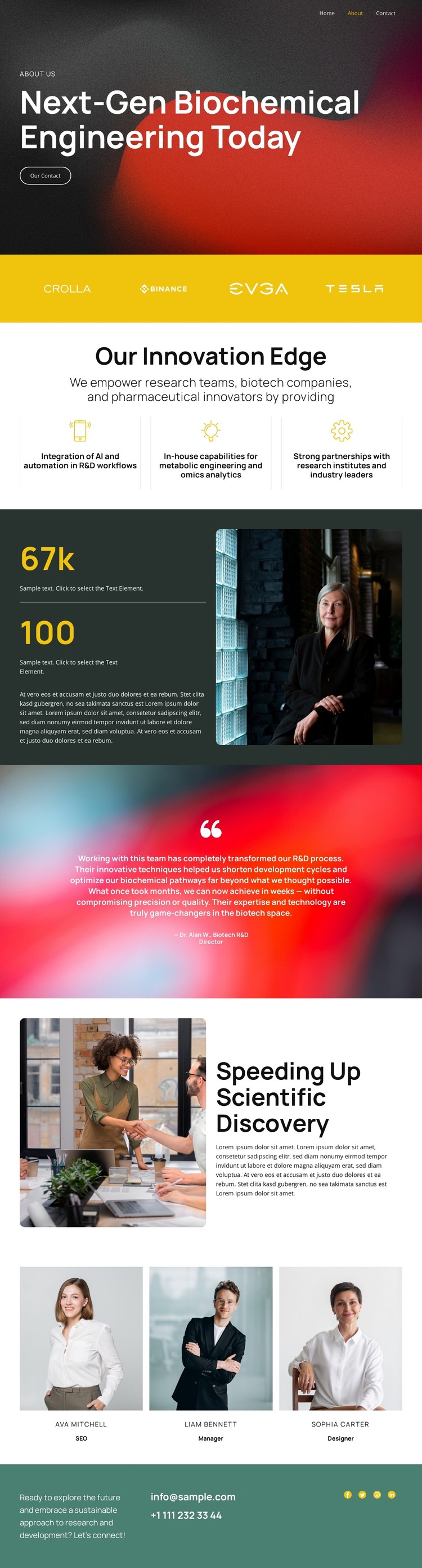 Solutions Through Smart Science - HTML Template by Nicepage